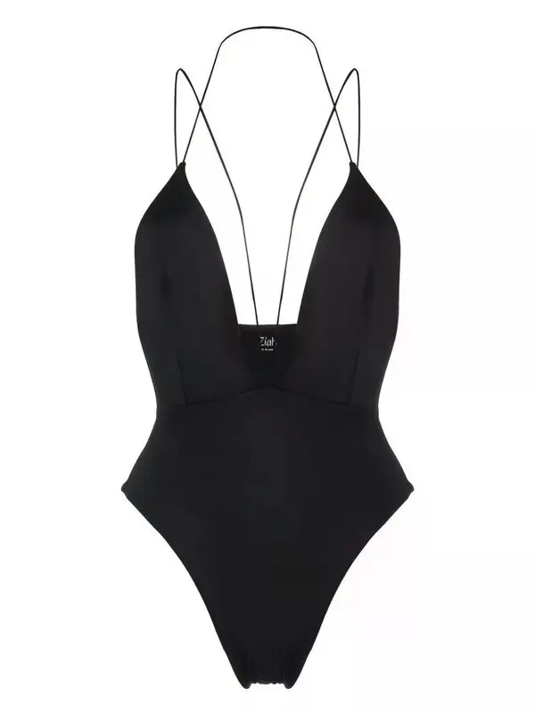 ST. AGNI X Ziah Jagger Deep-v Swimsuit - Black