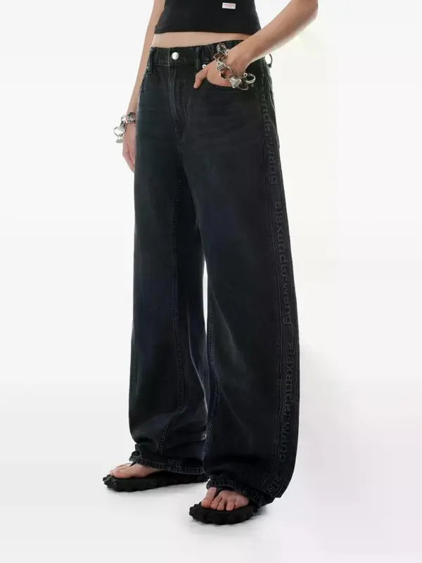 Alexander Wang Wide-leg Jeans - Black
