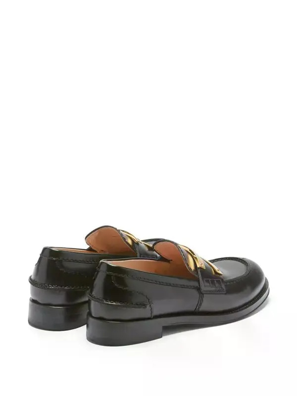 N°21 Logo-plaque Panelled Loafers