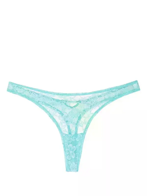 FLEUR DU MAL Le Stretch Lace Thong