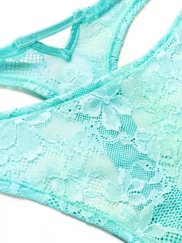 FLEUR DU MAL Le Stretch Lace Thong