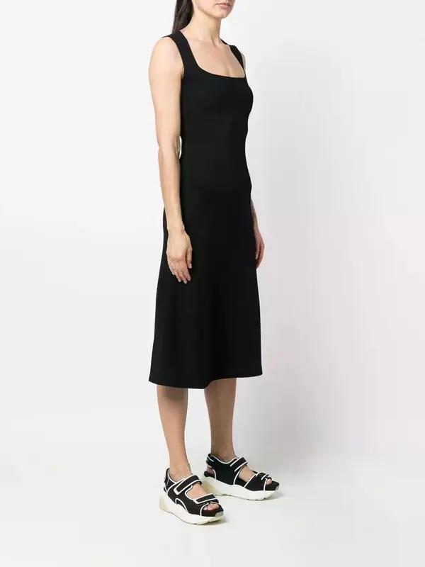 Stella McCartney Square-neck Sleeveless Flared Dress