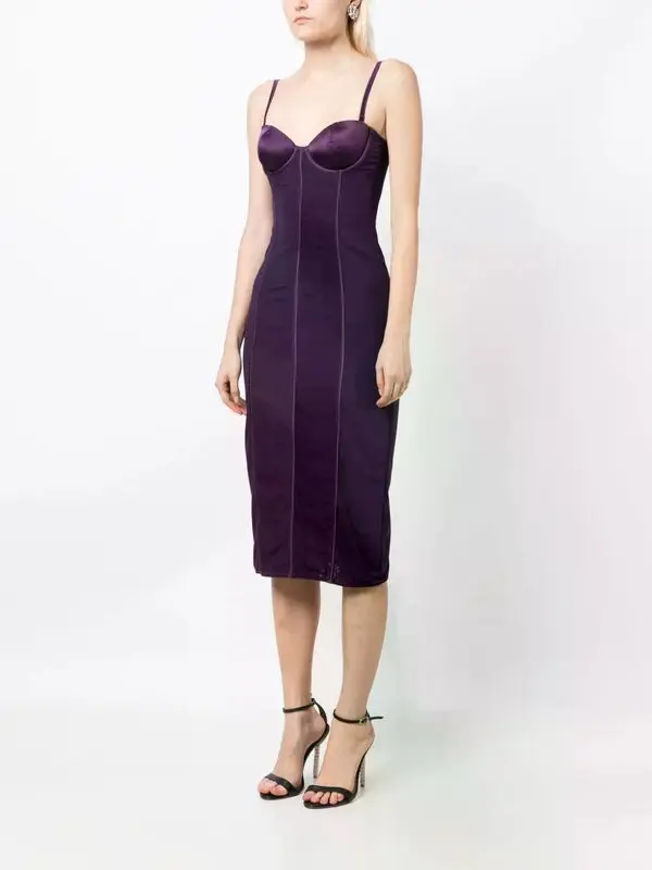 FLEUR DU MAL Mesh Bustier Dress