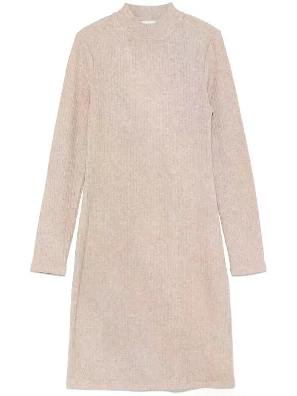 Vince Ribbed Mini Dress - Neutrals