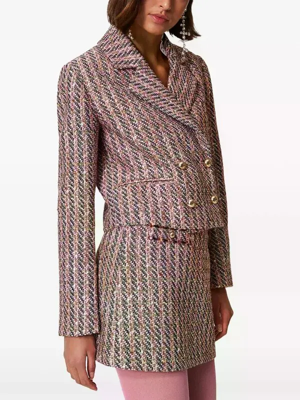 TWINSET Bouclé Lurex Blazer