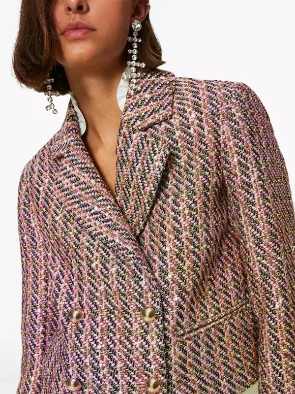 TWINSET Bouclé Lurex Blazer