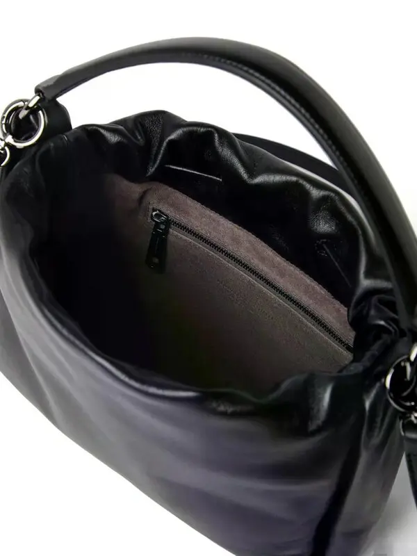 Brunello Cucinelli Mellow Leather Bucket Bag - Black