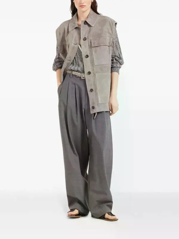 Brunello Cucinelli Tailored Wide Leg Trousers