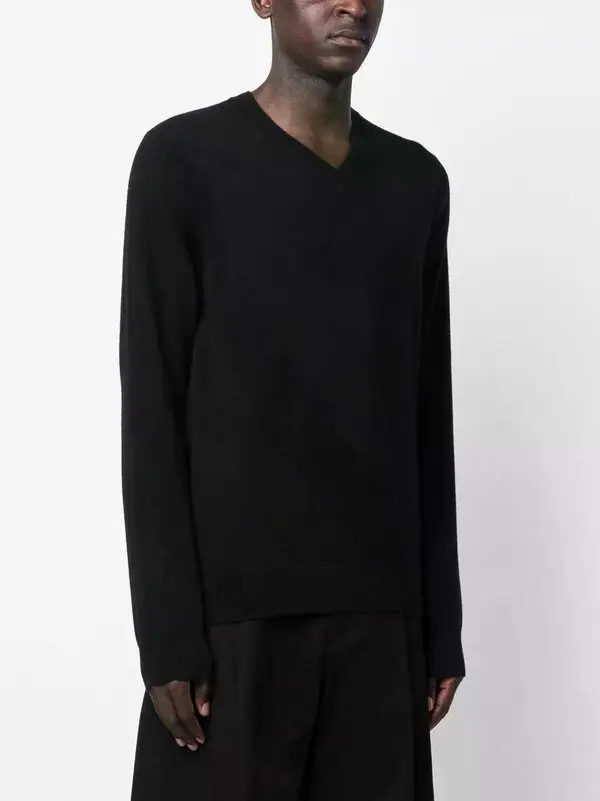Comme Des Garçons V-neck Knitted Jumper