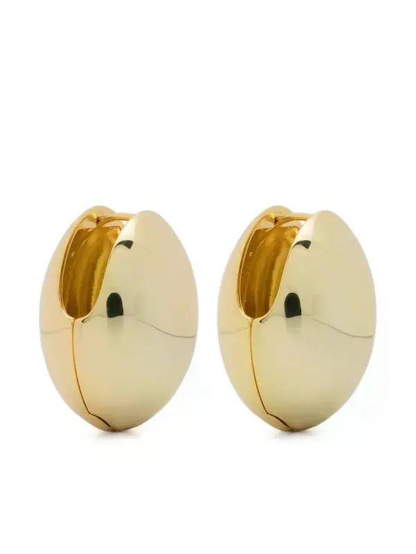 EMILI Medium Loe Hoop Earrings - Gold