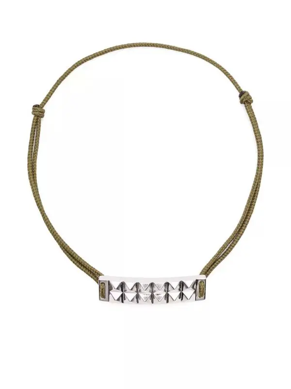 Le Gramme Buff-top Pyramid-guilloché Bracelet - Silver