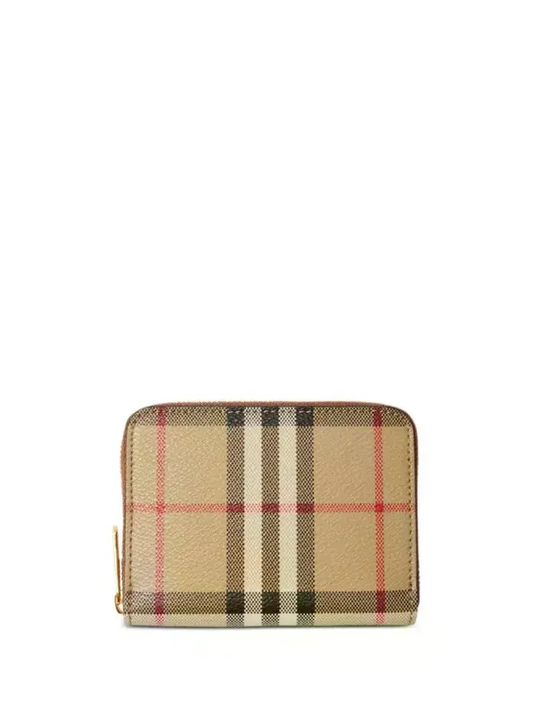 Burberry Small Vintage Check Wallet - Neutrals