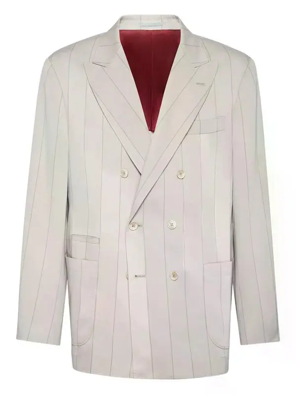 Brunello Cucinelli Silk-twill Blazer - Neutrals