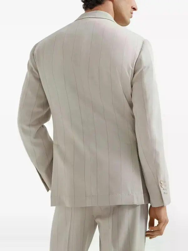 Brunello Cucinelli Silk-twill Blazer - Neutrals