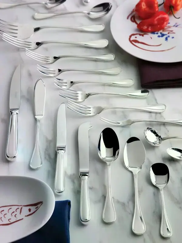 Christofle Albi Acier Five-piece Individual Place Setting