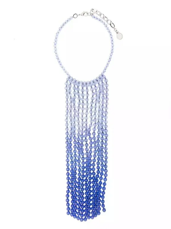 Emporio Armani Fringe-embellished Necklace - Silver