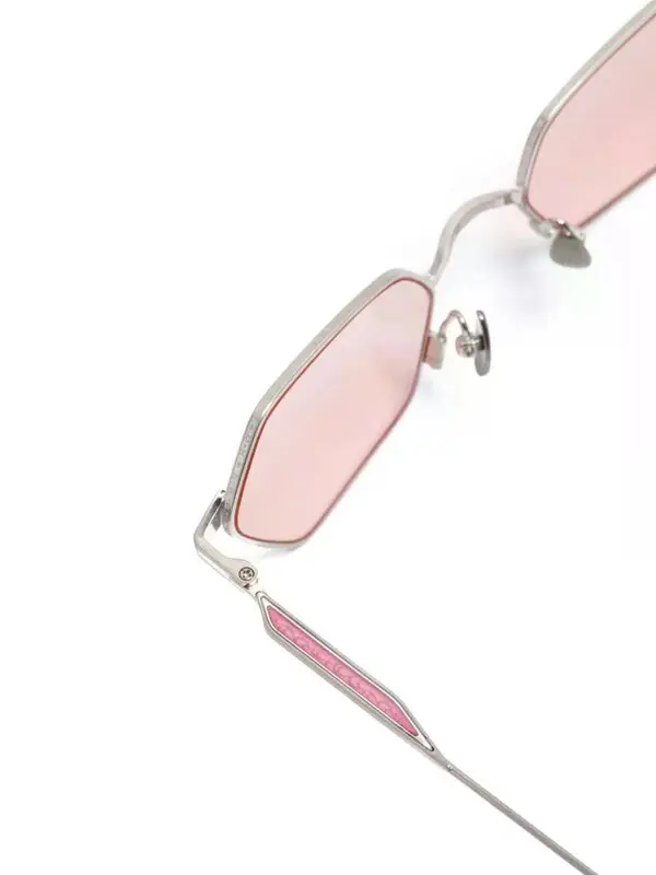 Matsuda M3138 Geometric Frame Sunglasses - Silver