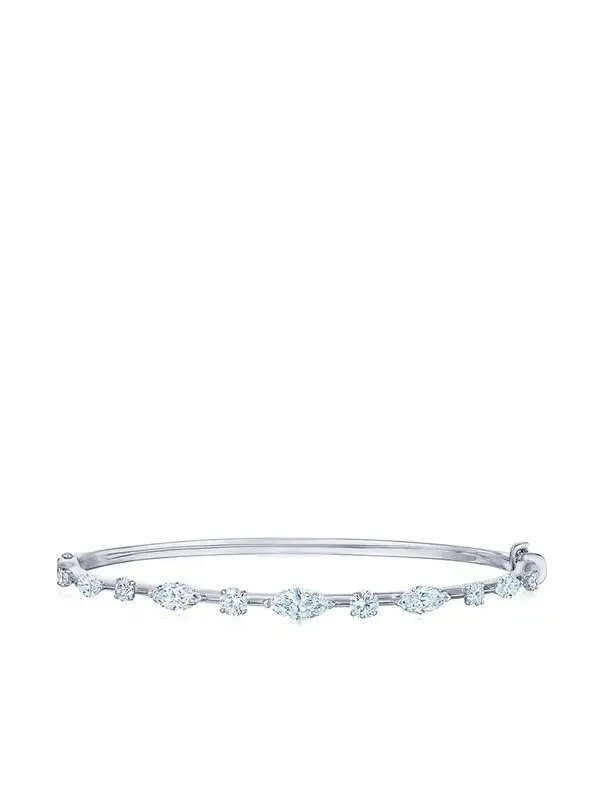 Kwiat 18kt White Gold Diamond Starry Night Bangle - Silver