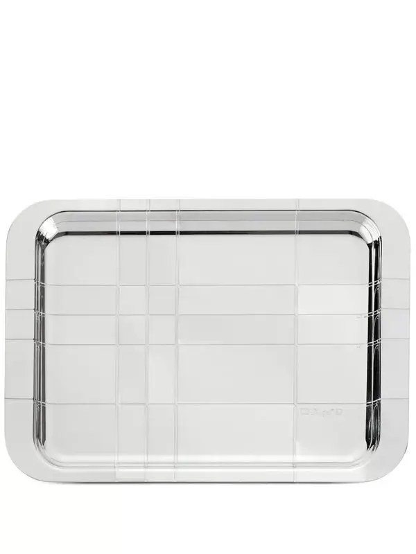 Christofle Graphik Rectangular Tray - Silver