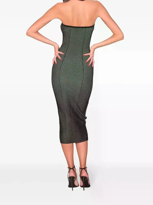 FLEUR DU MAL Ribbed-knit Tube Dress