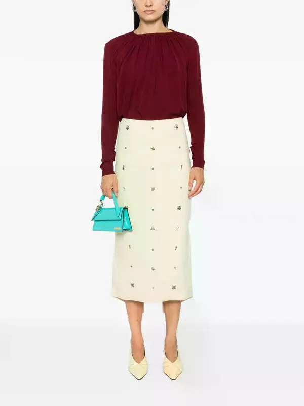 Giambattista Valli Pleat-detail Blouse