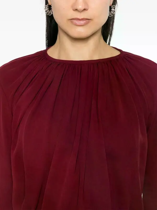 Giambattista Valli Pleat-detail Blouse