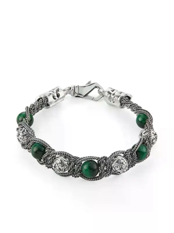 Emanuele Bicocchi Arabesque Shamballa Bracelet - Silver