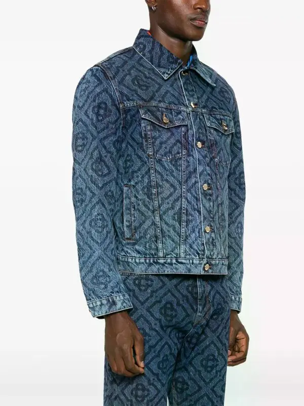 Casablanca Laser Monogram Denim Jacket