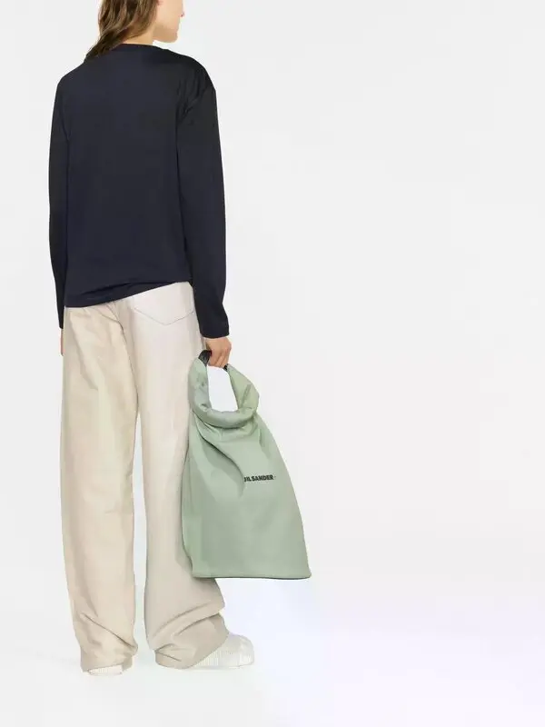 JIL SANDER Logo-patch Long-sleeve Top