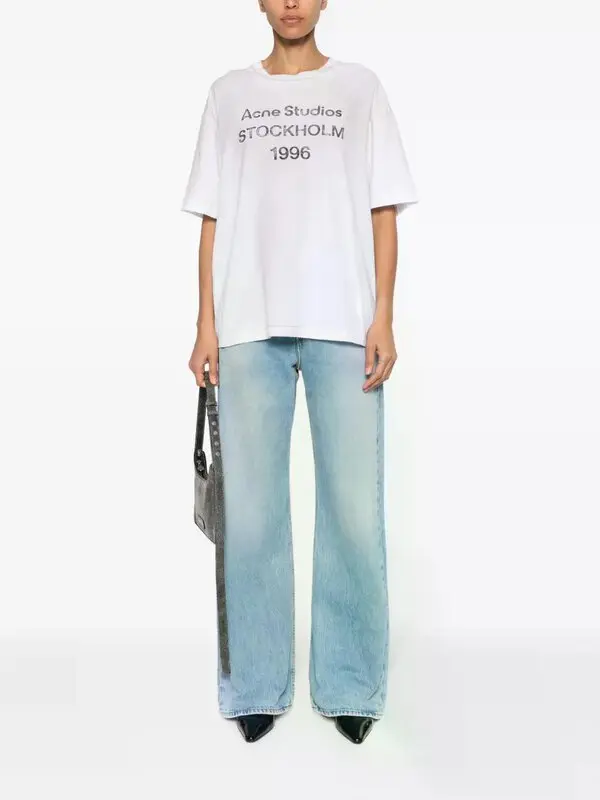 Acne Studios Logo Print Relaxed Fit T-shirt