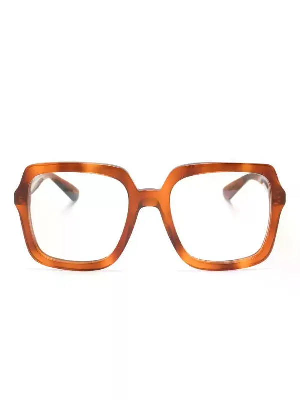 Gucci Tortoiseshell-effect Square-frame Glasses