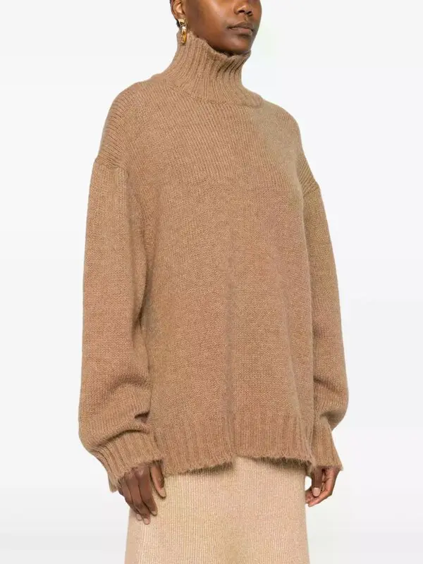 JIL SANDER Alpaca Wool-blend High-neck Sweater