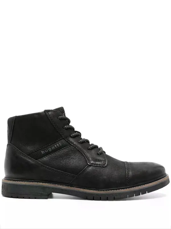 BUGATTI Caj Leather Ankle Boots - Black