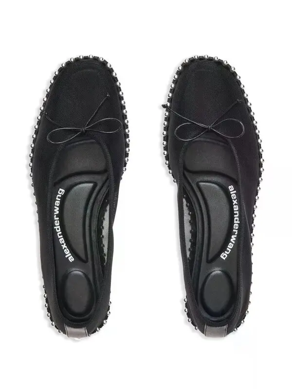 Alexander Wang Lina Ballchain Ballet Flats - Black