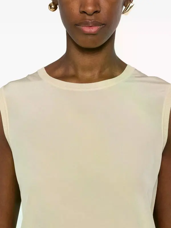 JOSEPH Ribbed-trim Silk Blouse