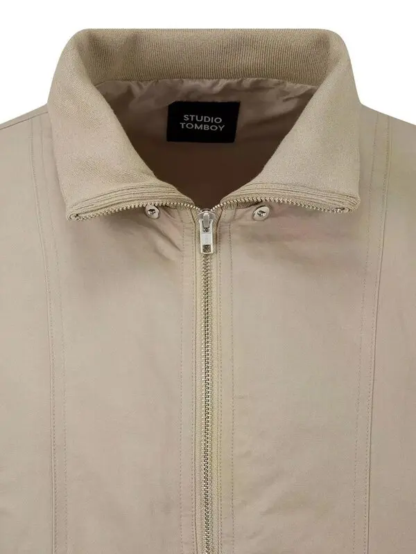 STUDIO TOMBOY Zip-up Military Jacket - Neutrals