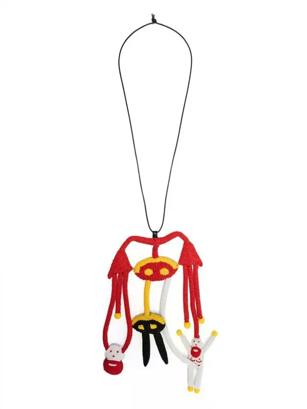 WALTER VAN BEIRENDONCK Cosmic Dance Jewel Necklace - Red
