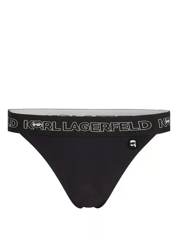 Karl Lagerfeld Ikon Bikini Bottoms - Black