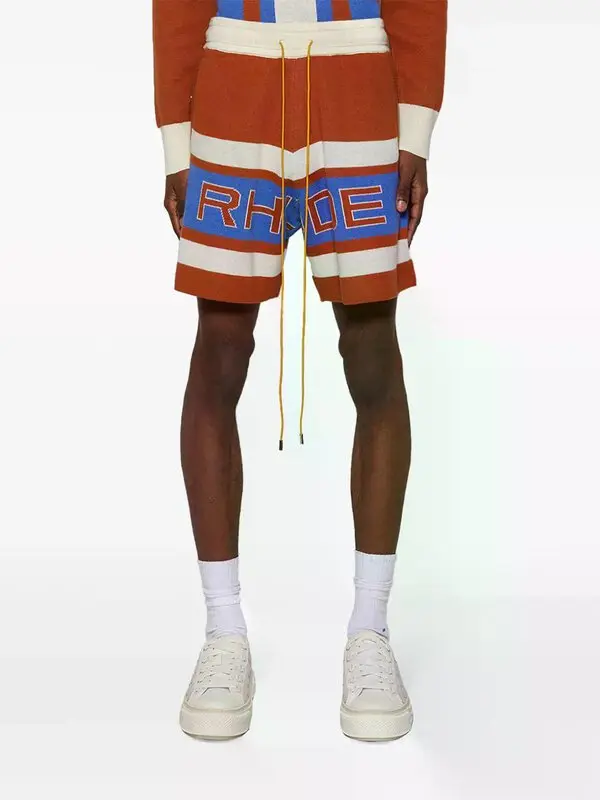 Rhude Panelled Knit Shorts