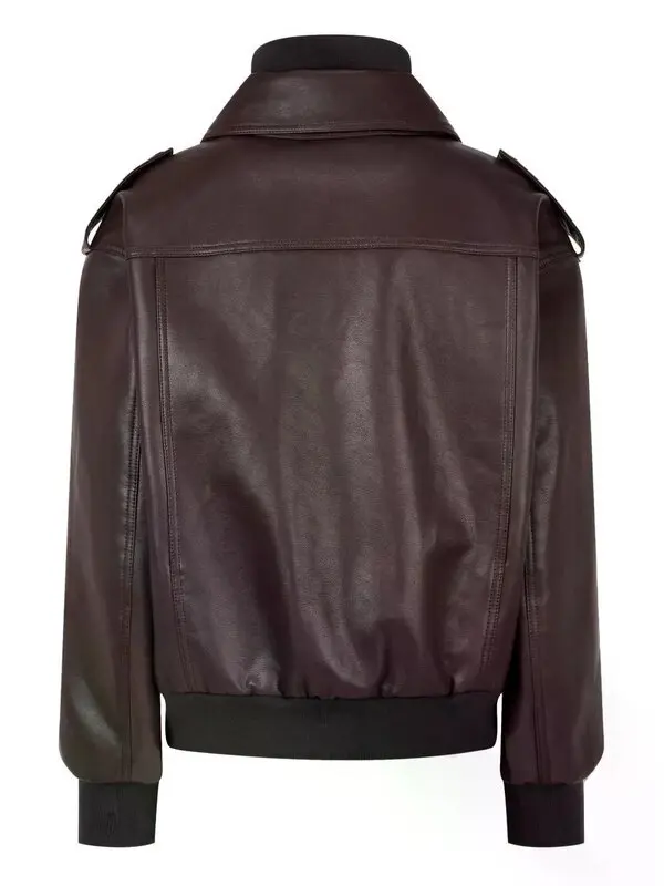 STUDIO TOMBOY Faux-leather Bomber Jacket