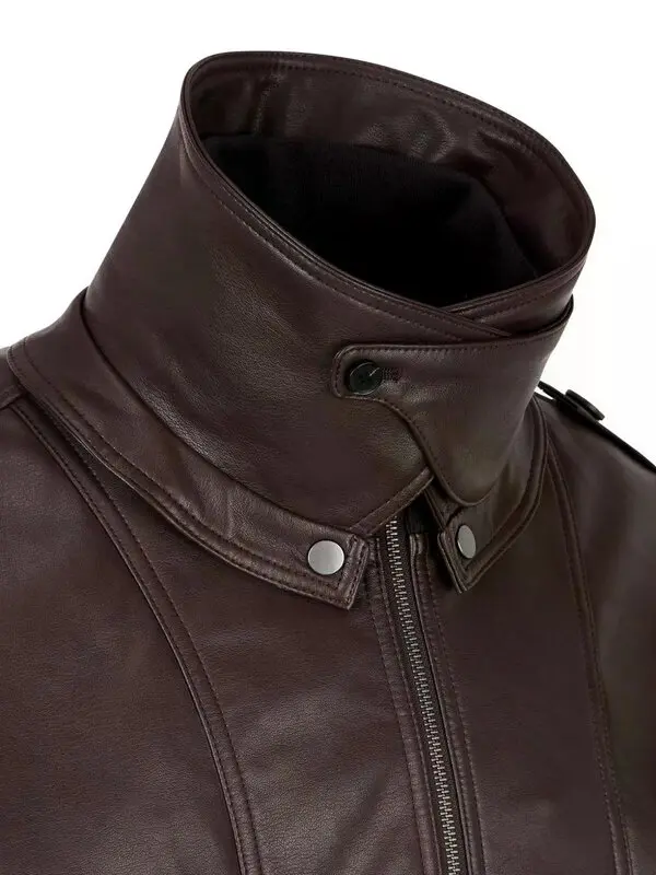 STUDIO TOMBOY Faux-leather Bomber Jacket