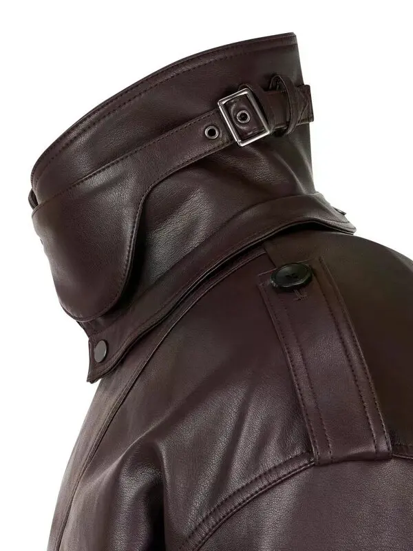 STUDIO TOMBOY Faux-leather Bomber Jacket