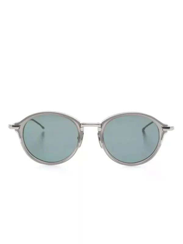 Thom Browne Rwb Stripe Sunglasses - Silver