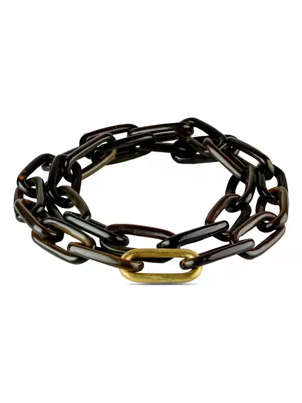 PARTS OF FOUR Chain Necklace - Brown