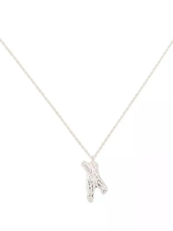 LOVENESS LEE Recycled Sterling Alphabet Pendant Necklace - Silver