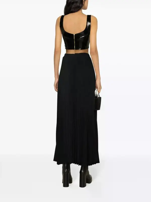 STYLAND High-waist Pleated Midi Skirt