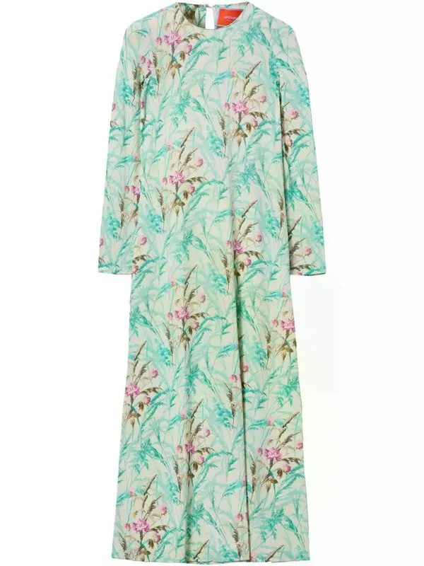 La DoubleJ Swing Midi Dress - Green