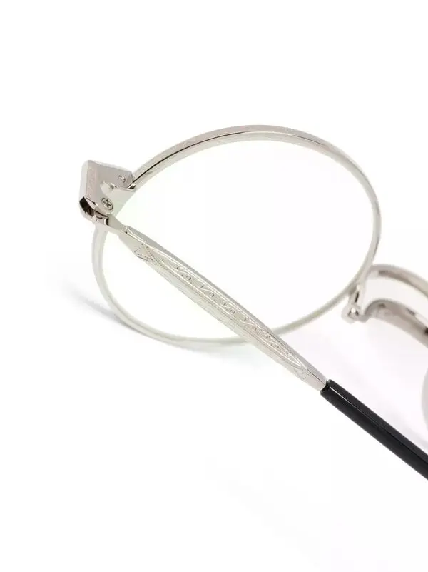 Matsuda Round-frame Titanium Glasses - Silver