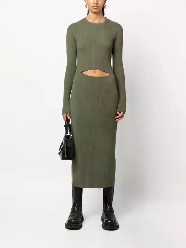 DIESEL® Cut-out Wool-blend Dress