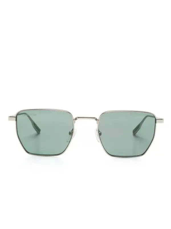 Lacoste Logo-engraved Geometric-frame Sunglasses